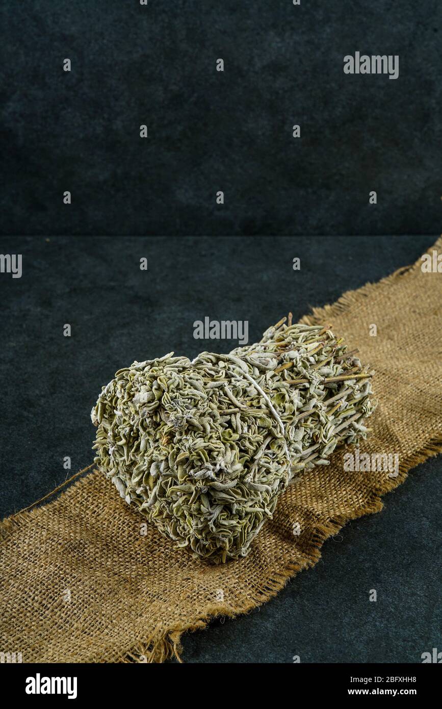 Bunch dried sage leaves hi-res stock photography and images - Alamy