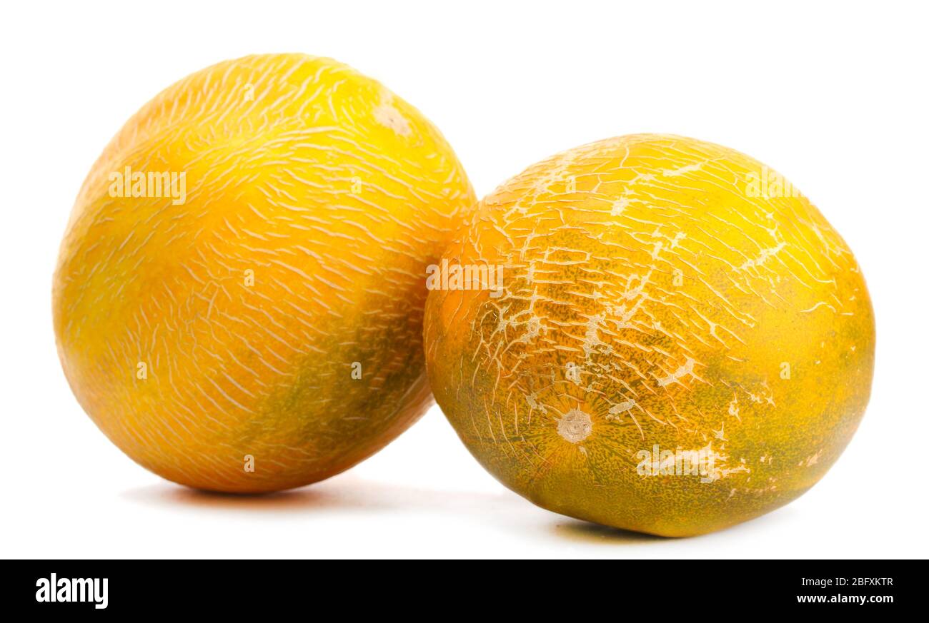 Close up yellow melons Cut Out Stock Images & Pictures - Alamy