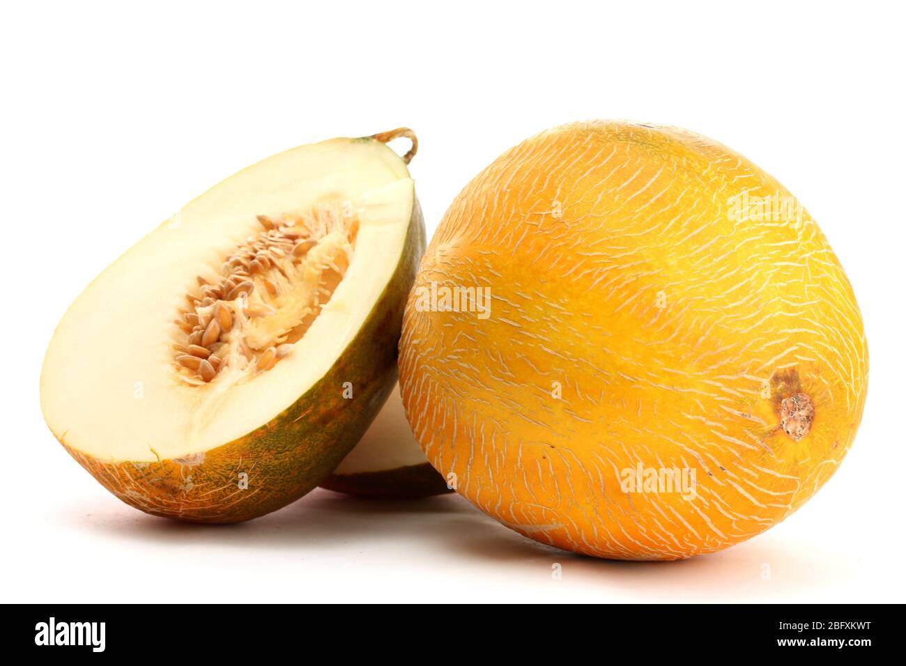 ripe sweet melons, isolated on white Stock Photo - Alamy