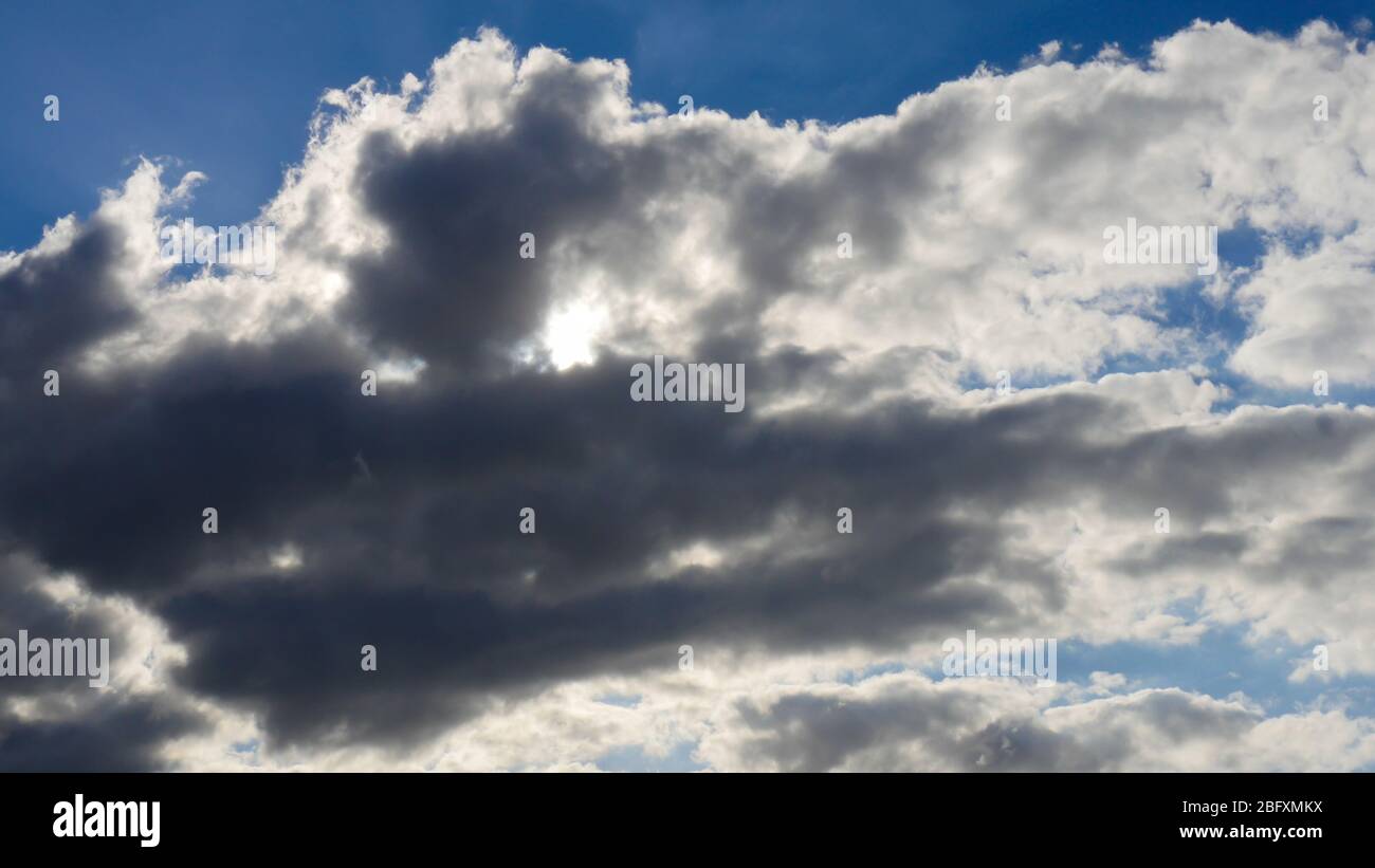 Dark sky with heavy and rainy clouds. Sky background Stock Photo - Alamy