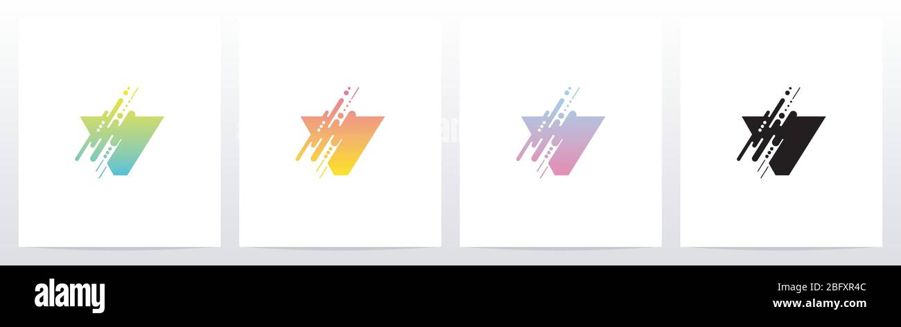 Letter v express logo hi-res stock photography and images - Alamy