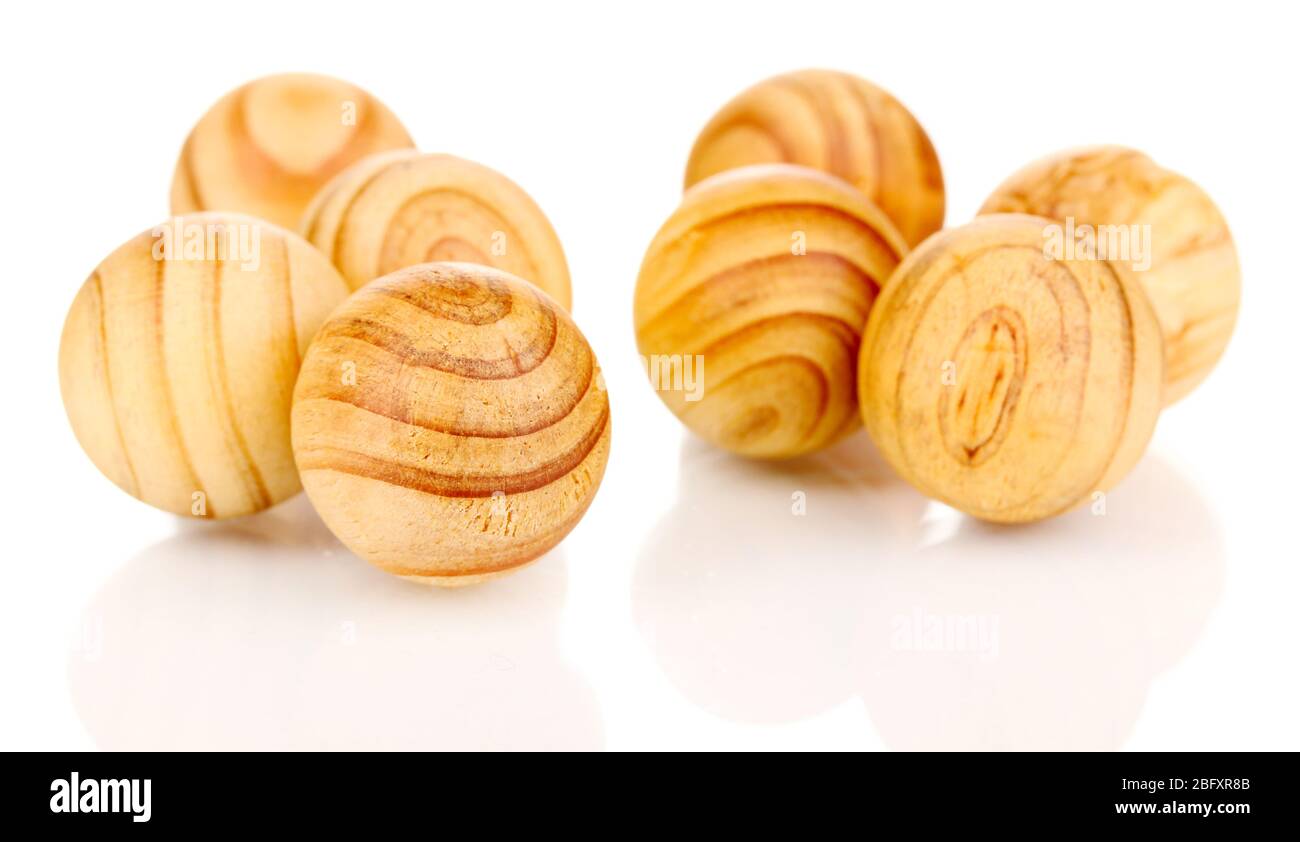 Set wooden balls Cut Out Stock Images & Pictures - Alamy