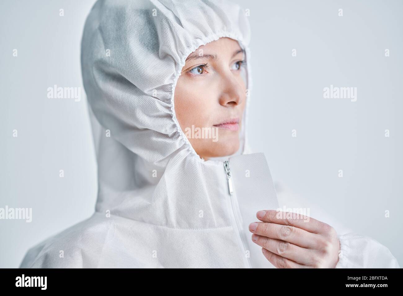 Bio safety suit hi-res stock photography and images - Alamy