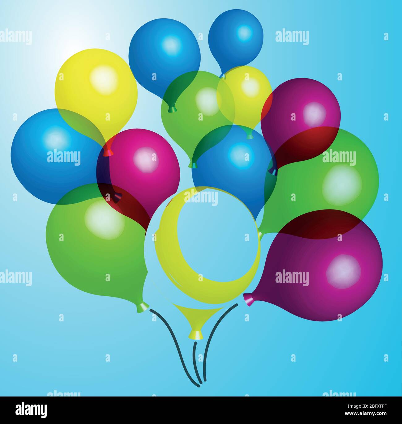 3d balloons Stock Vector Images - Alamy