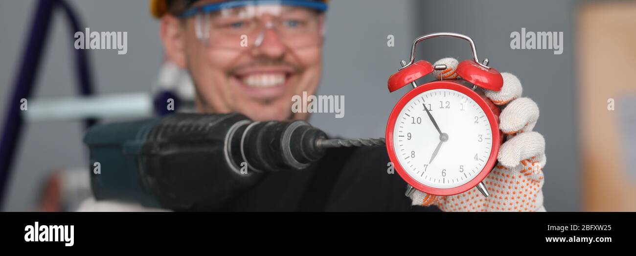 Clock repair man hi-res stock photography and images - Alamy