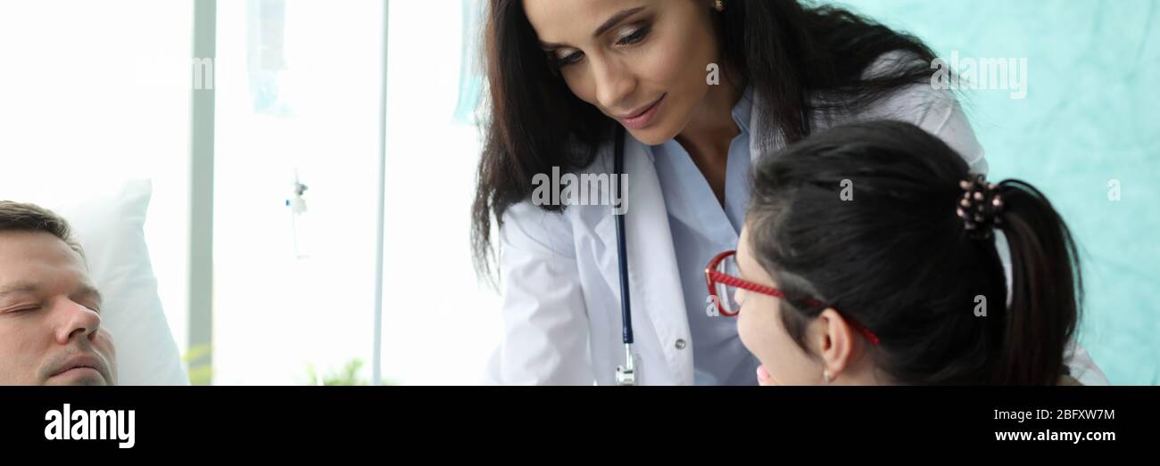 Tired patient resting in hospital ward Stock Photo - Alamy