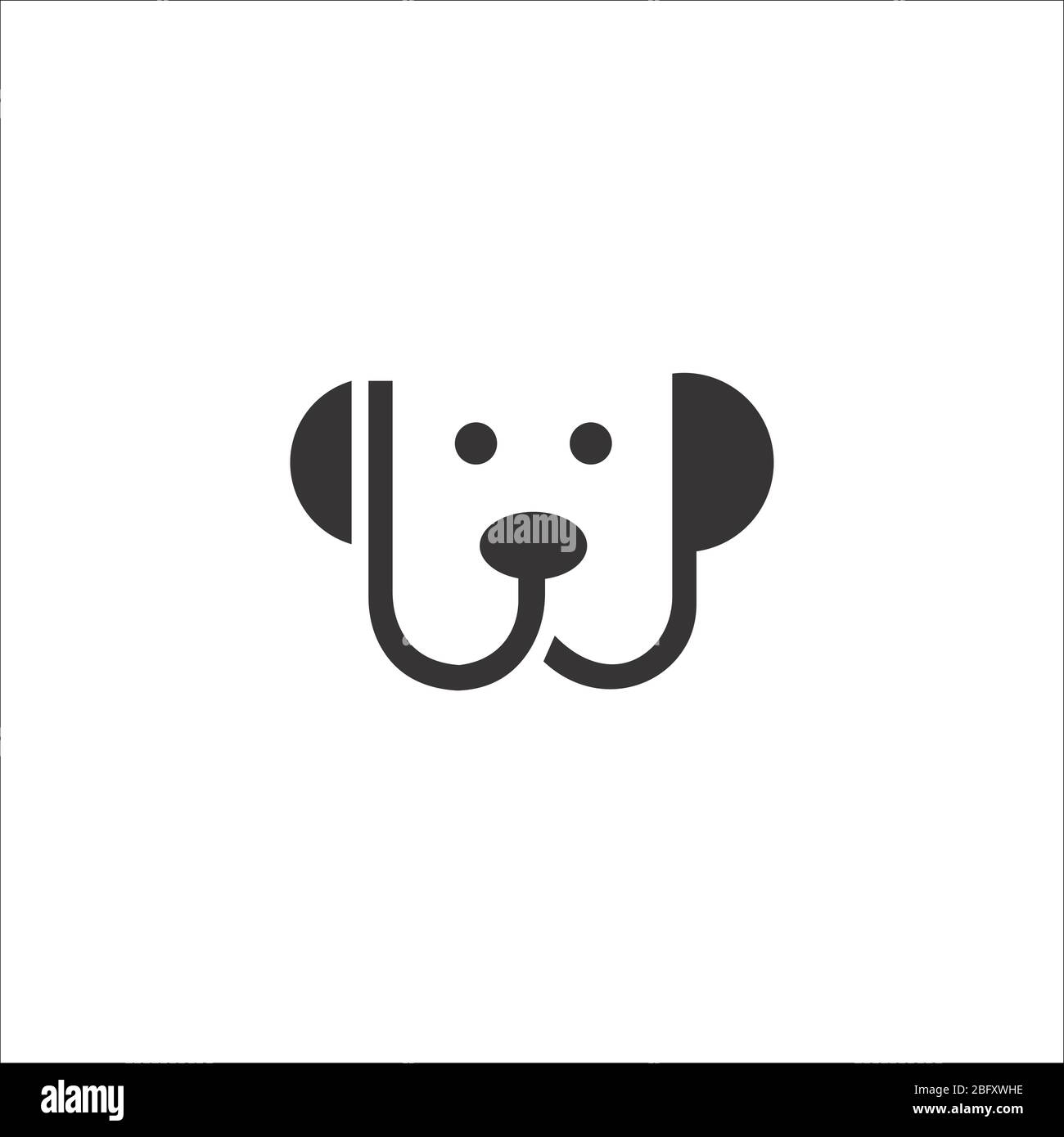 Animal dog logo vector design templates Stock Vector Image & Art - Alamy