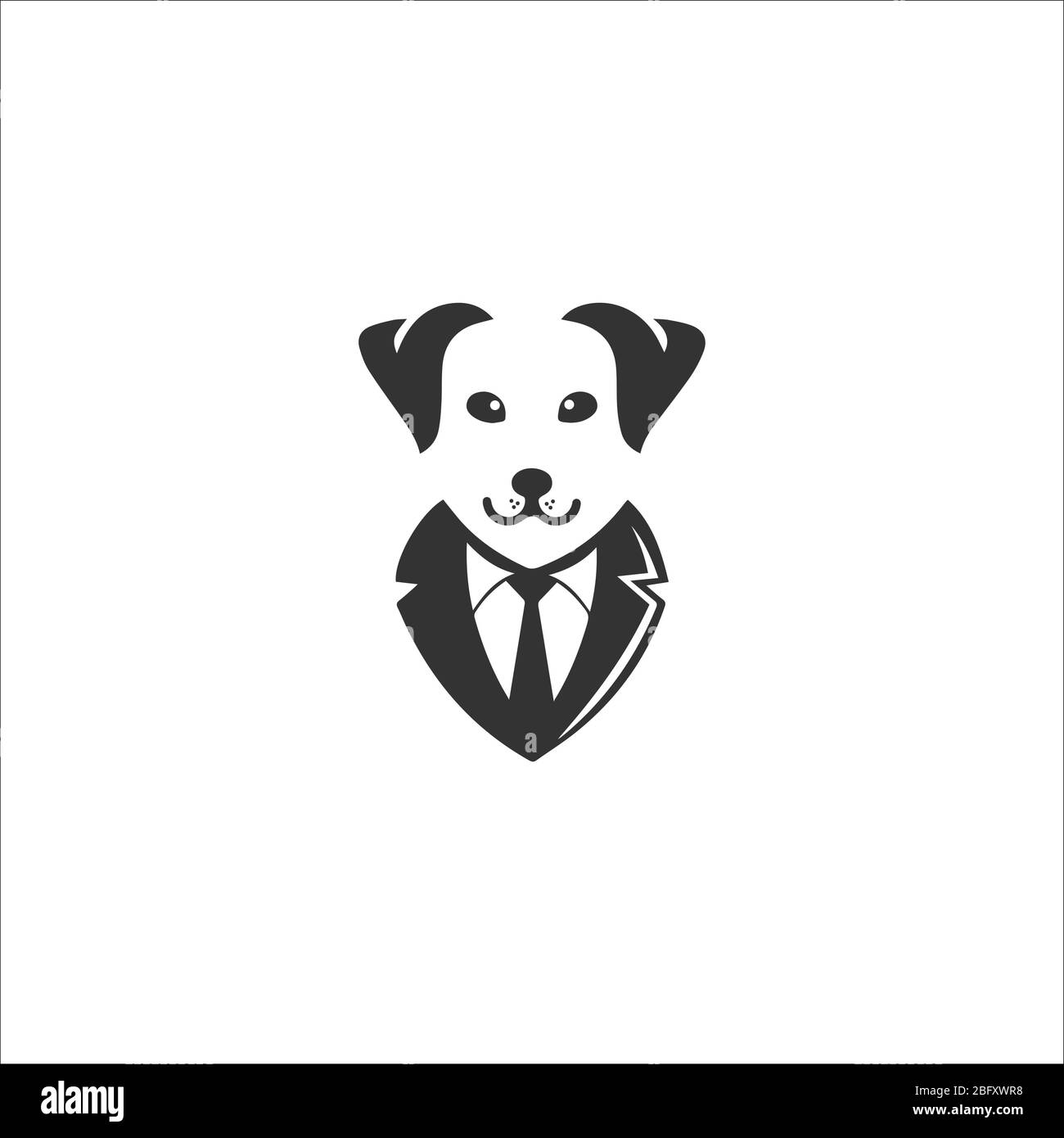 Dog logo vector hi-res stock photography and images - Alamy