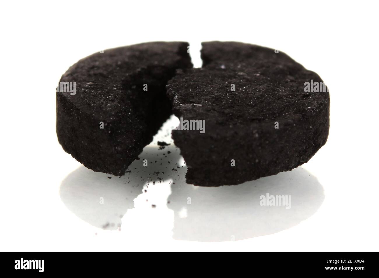 activated carbon in tablet isolated on white Stock Photo - Alamy