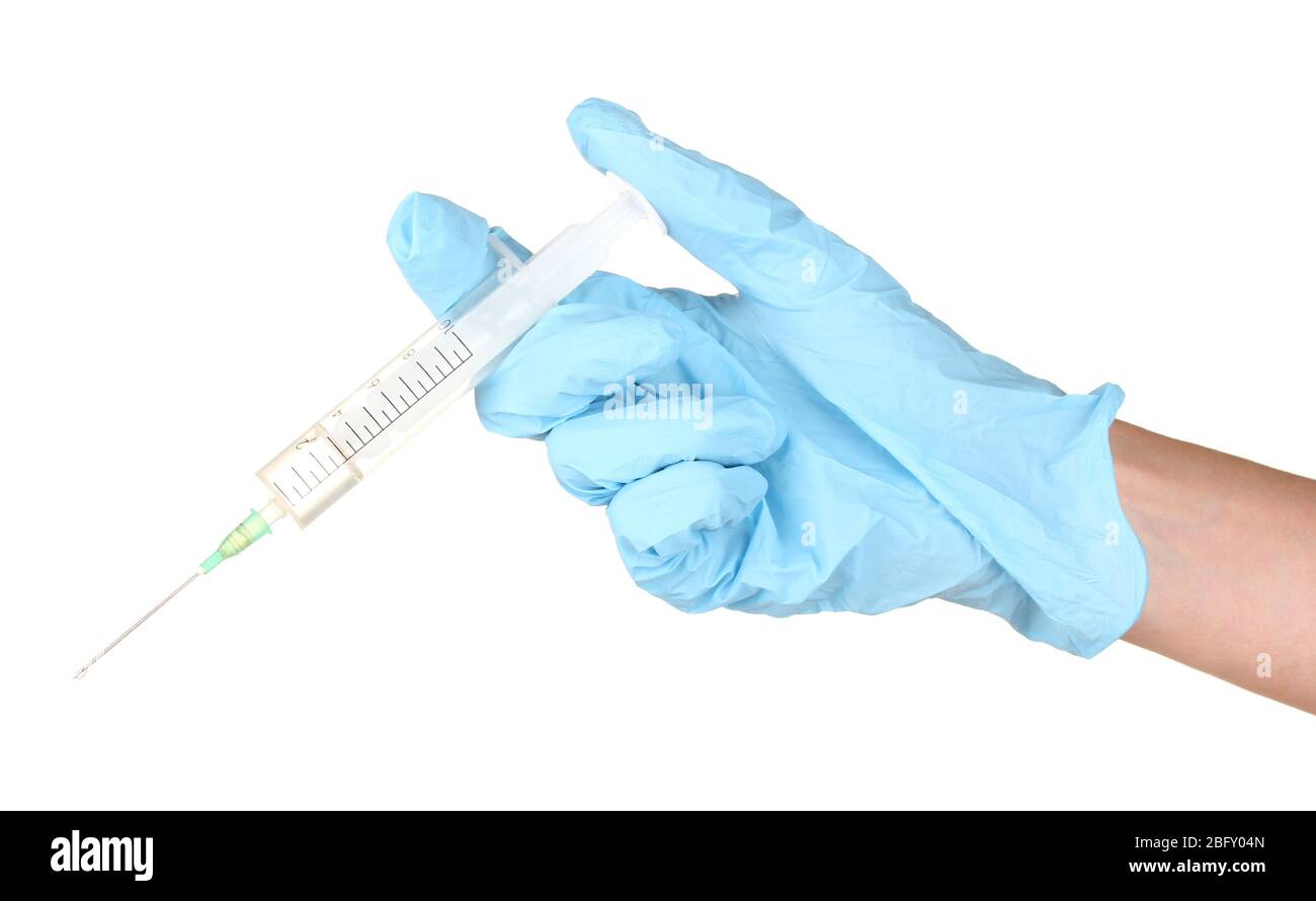 Hand of doctor isolated on white Stock Photo - Alamy