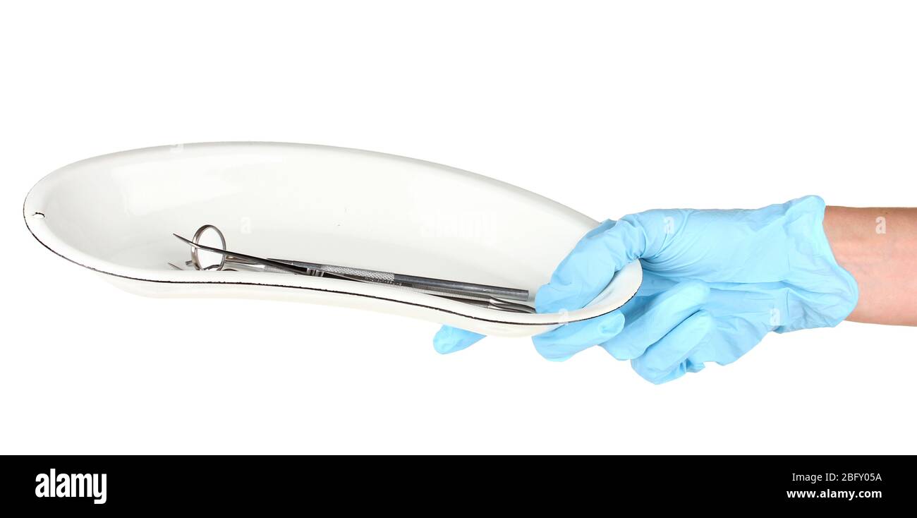 Hand of doctor isolated on white Stock Photo - Alamy