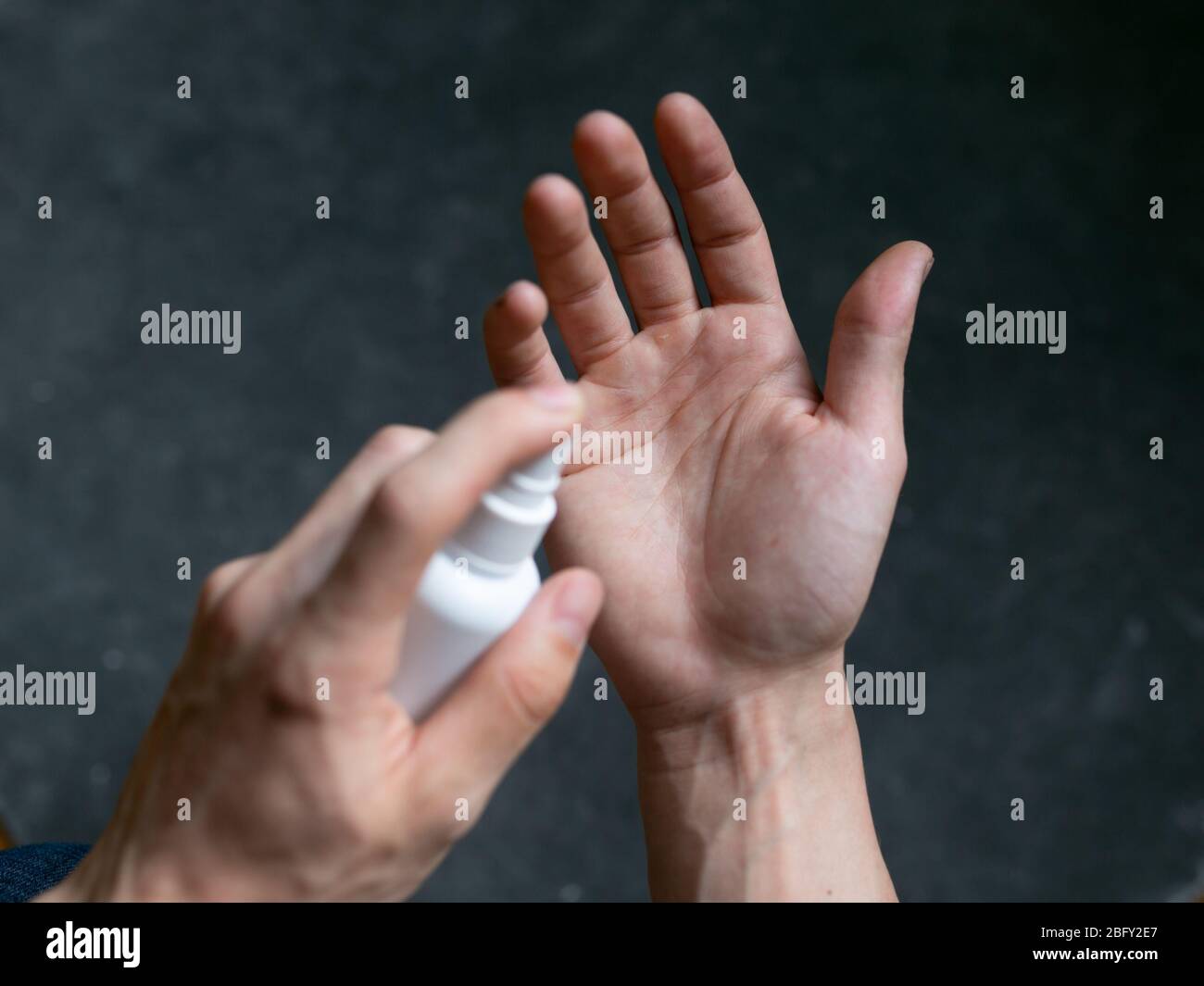 Hand bacteria germs hi-res stock photography and images - Alamy
