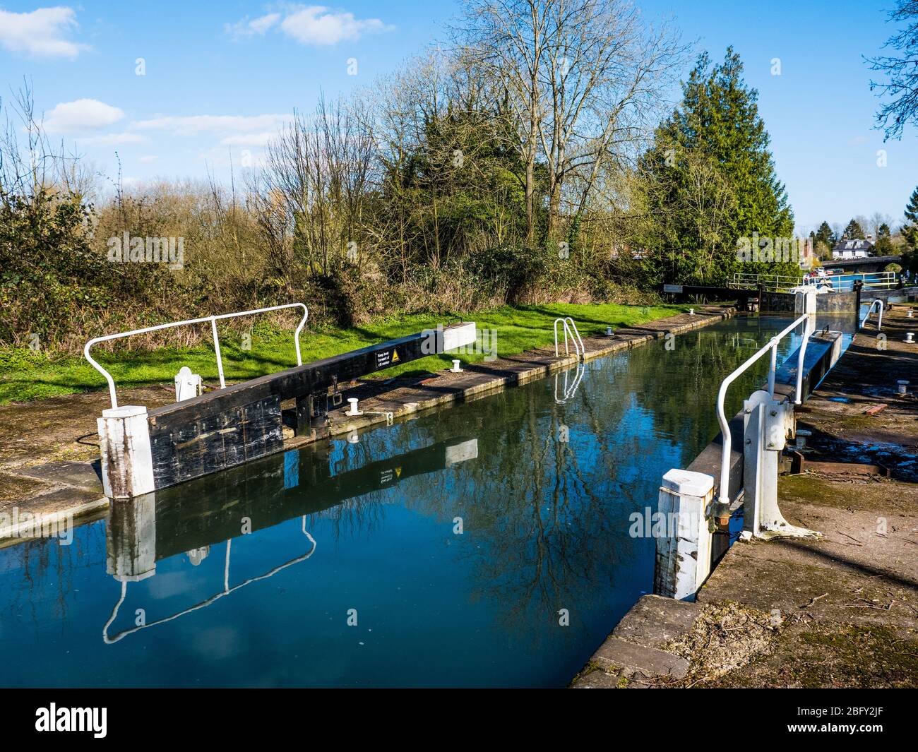Hungerford Lock, Hungerford, Berkshire, England, UK, GB Stock Photo - Alamy