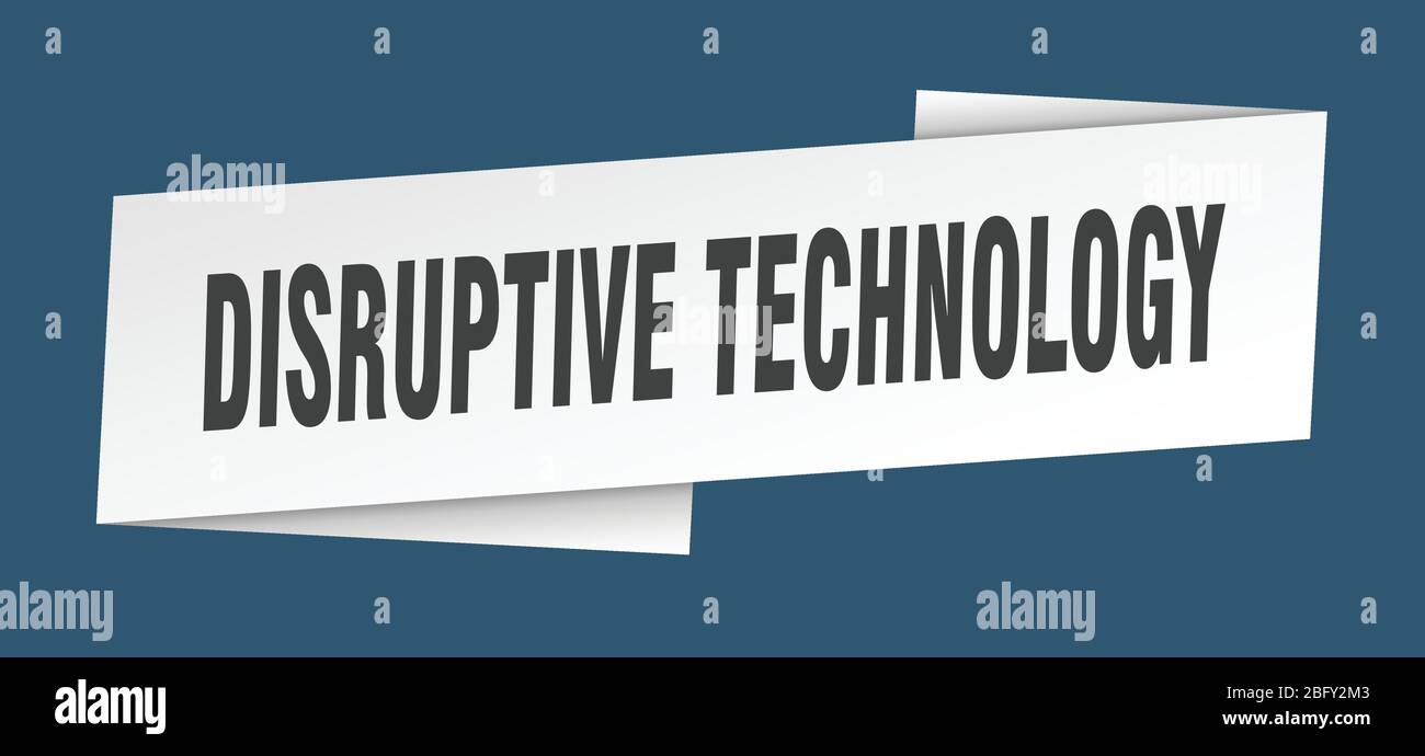 disruptive technology banner template. disruptive technology ribbon ...