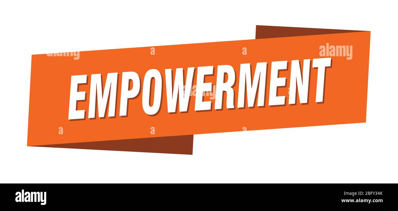 empowerment banner template. empowerment ribbon label sign Stock Vector ...