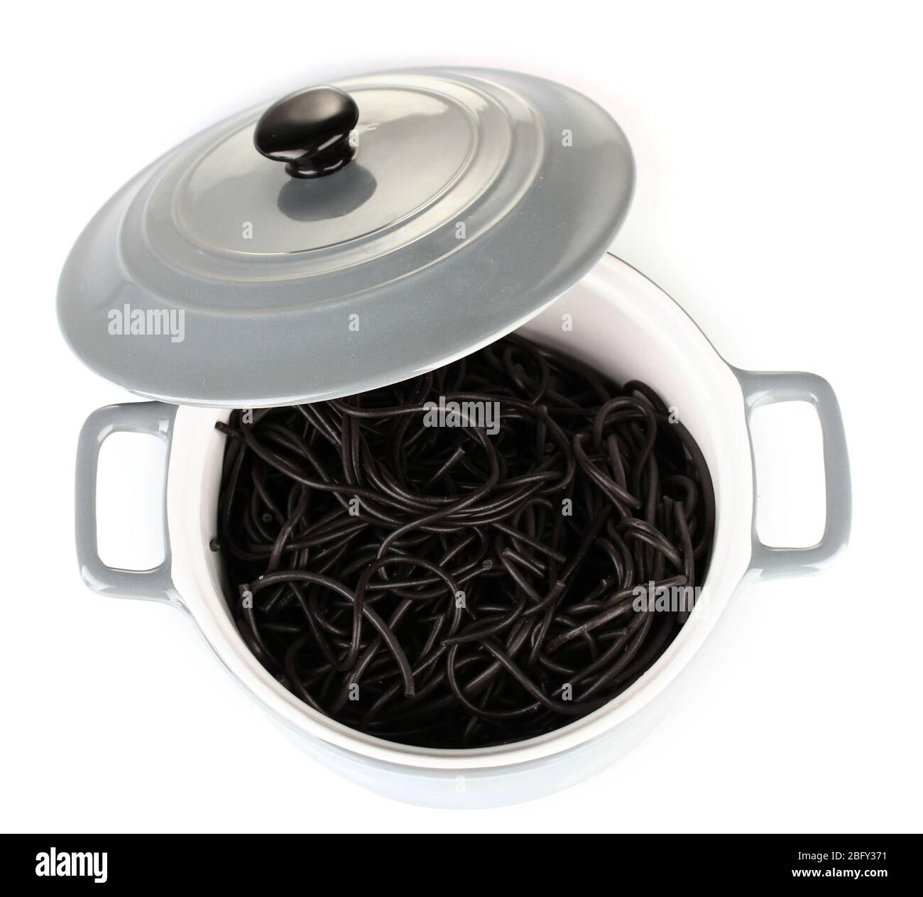 Pan spaghetti cooking on Cut Out Stock Images & Pictures - Alamy