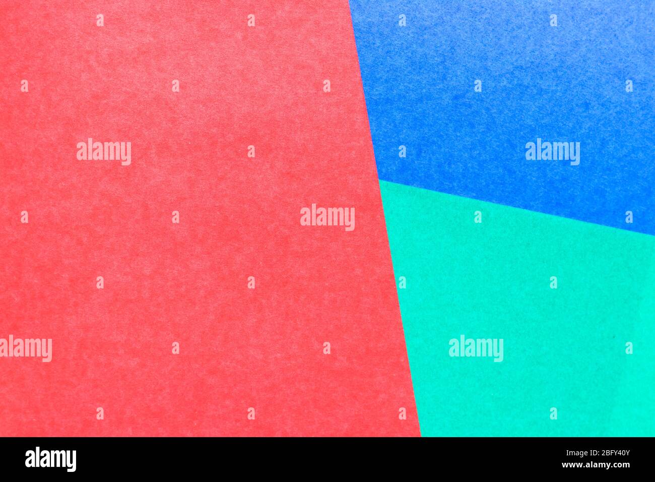 Abstract red, blue, green color paper background for design and ...