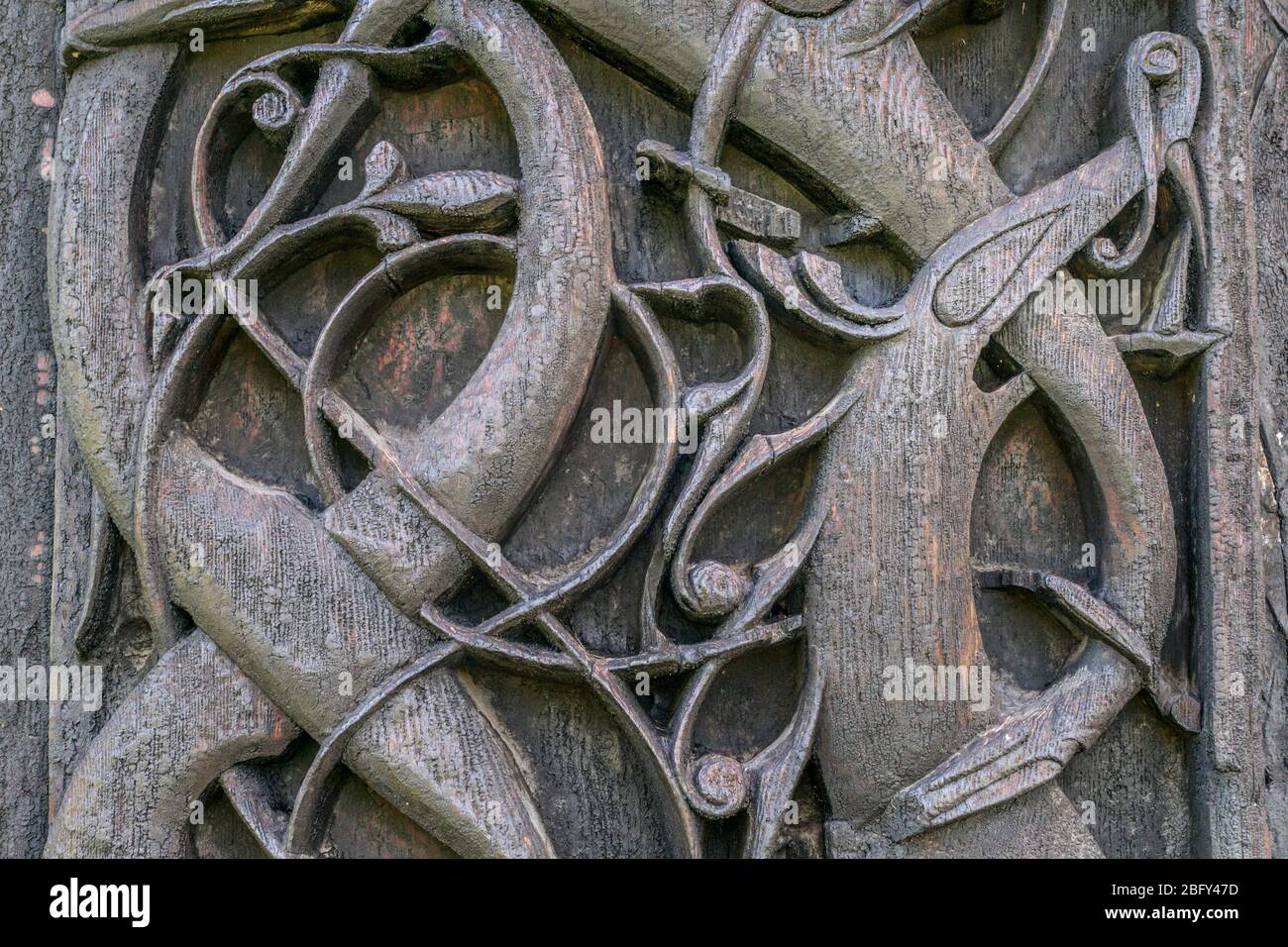 Norway, in the summer, wooden church Urnes Stock Photo - Alamy