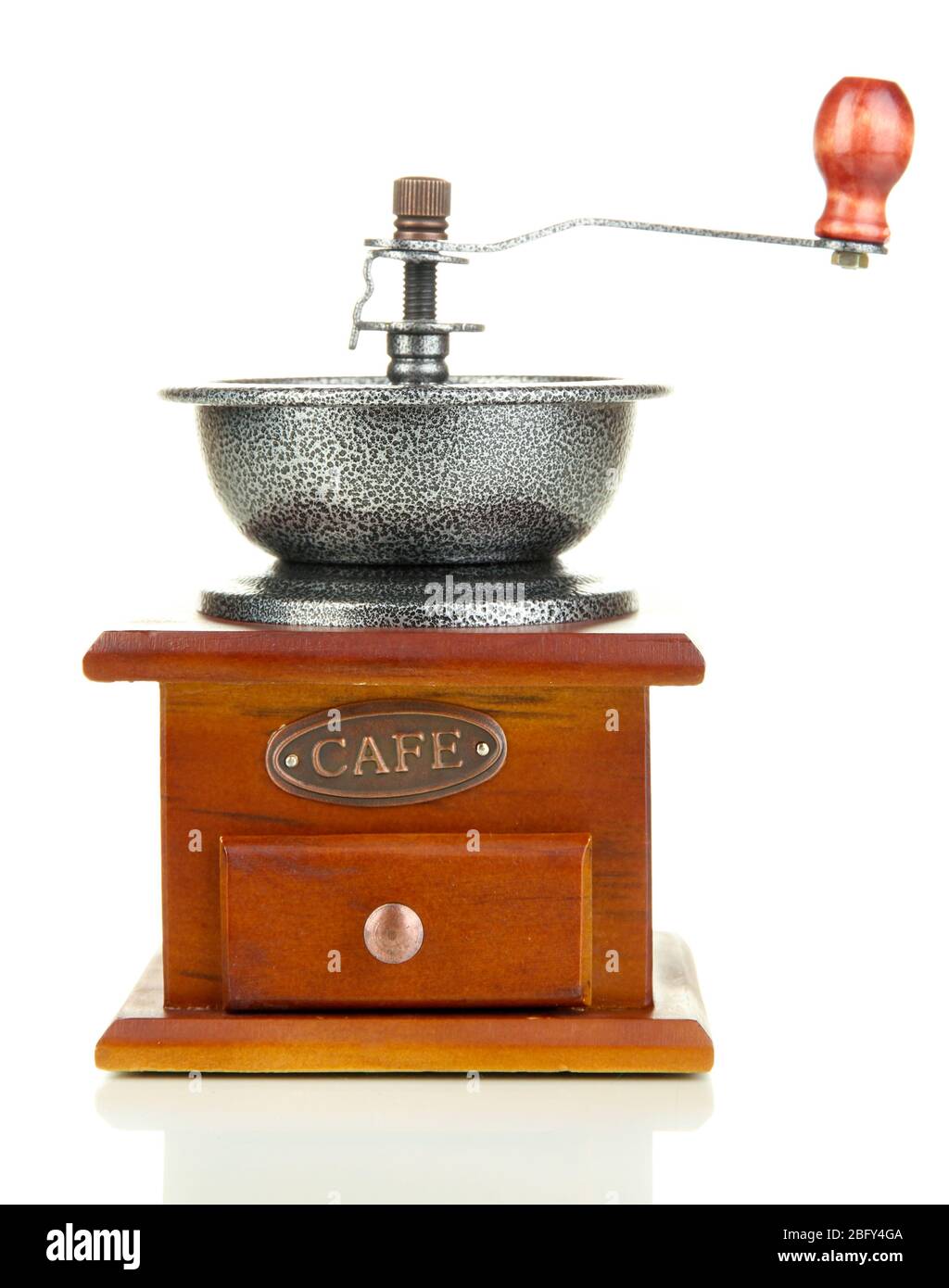 Coffee grinder isolated on white Stock Photo - Alamy