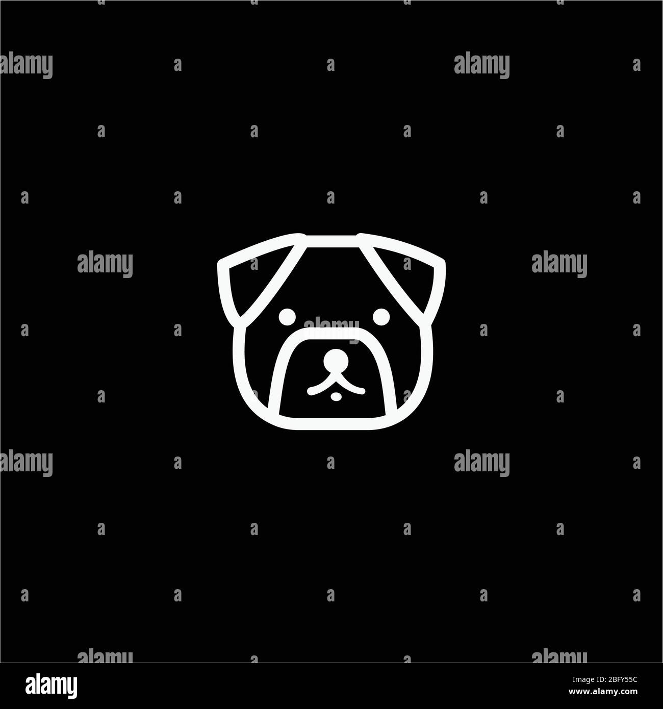 Animal dog logo vector design templates Stock Vector Image & Art - Alamy