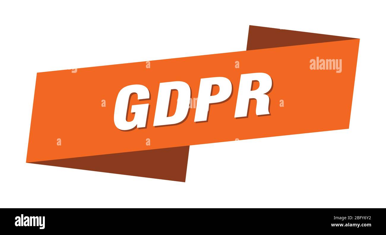 gdpr banner template. gdpr ribbon label sign Stock Vector Image & Art ...