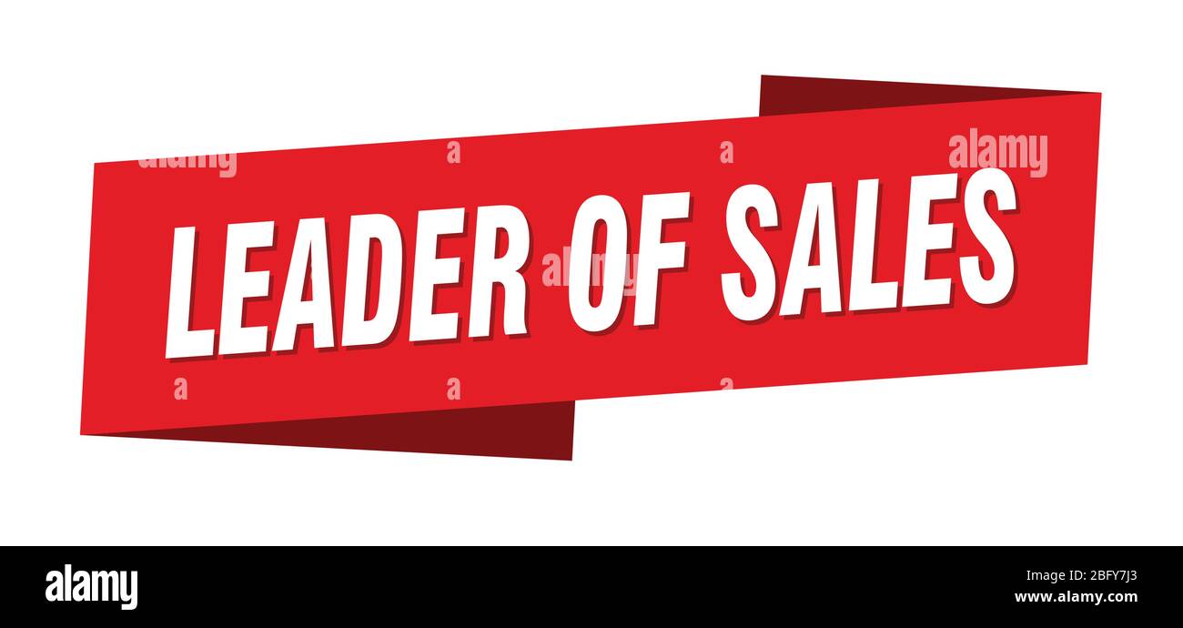 leader of sales banner template. leader of sales ribbon label sign ...