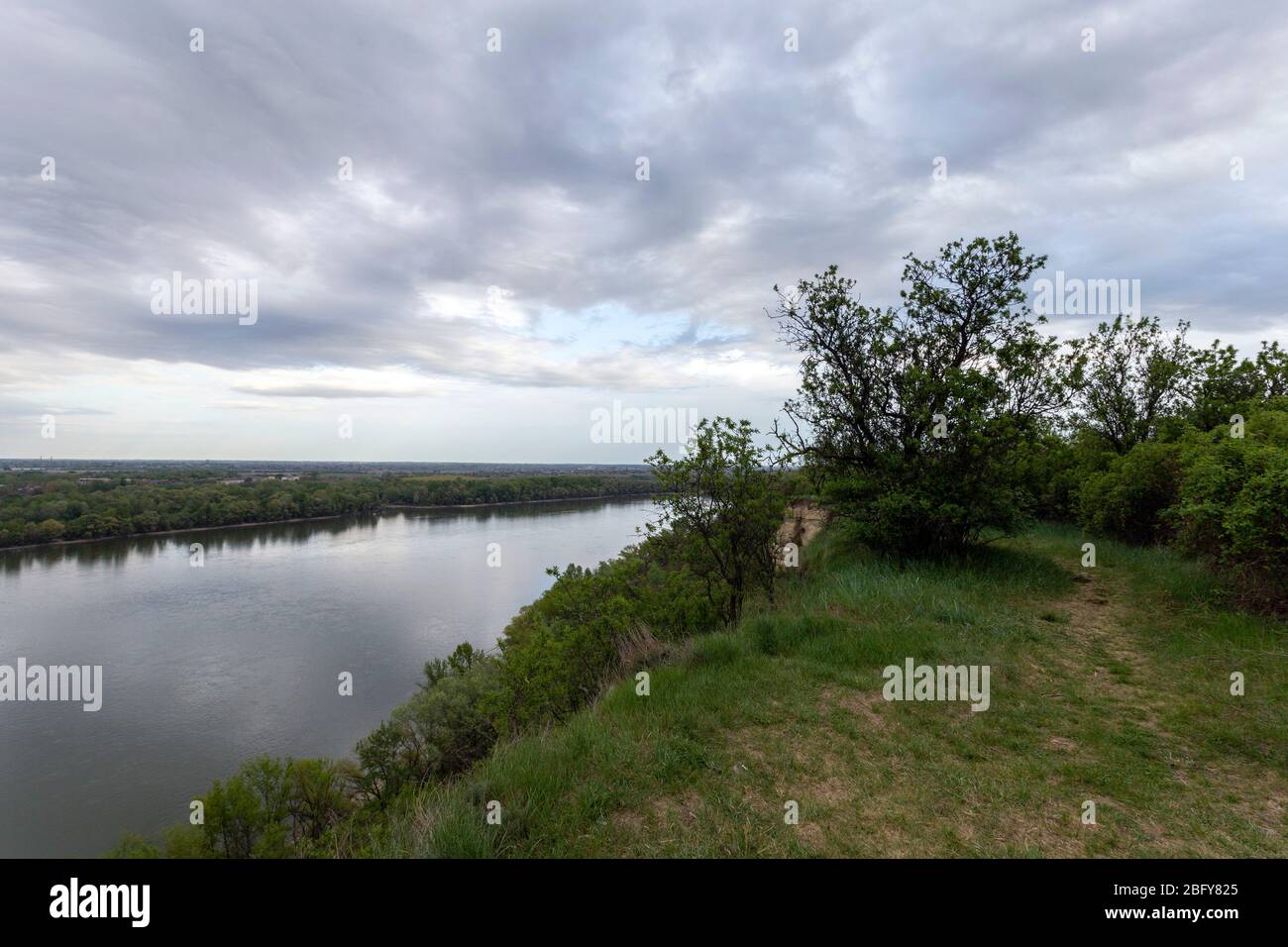 River Danube view from a cliff in Erd, Hungary Stock Photo - Alamy