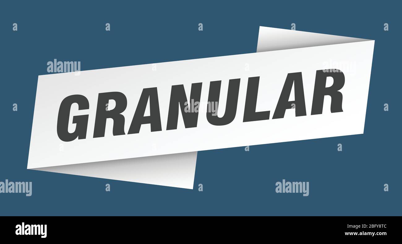 granular banner template. granular ribbon label sign Stock Vector Image ...