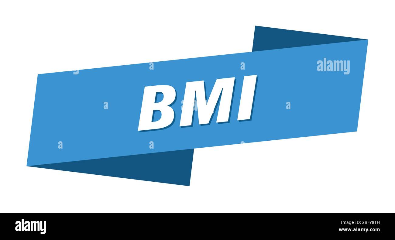 bmi banner template. bmi ribbon label sign Stock Vector Image & Art - Alamy