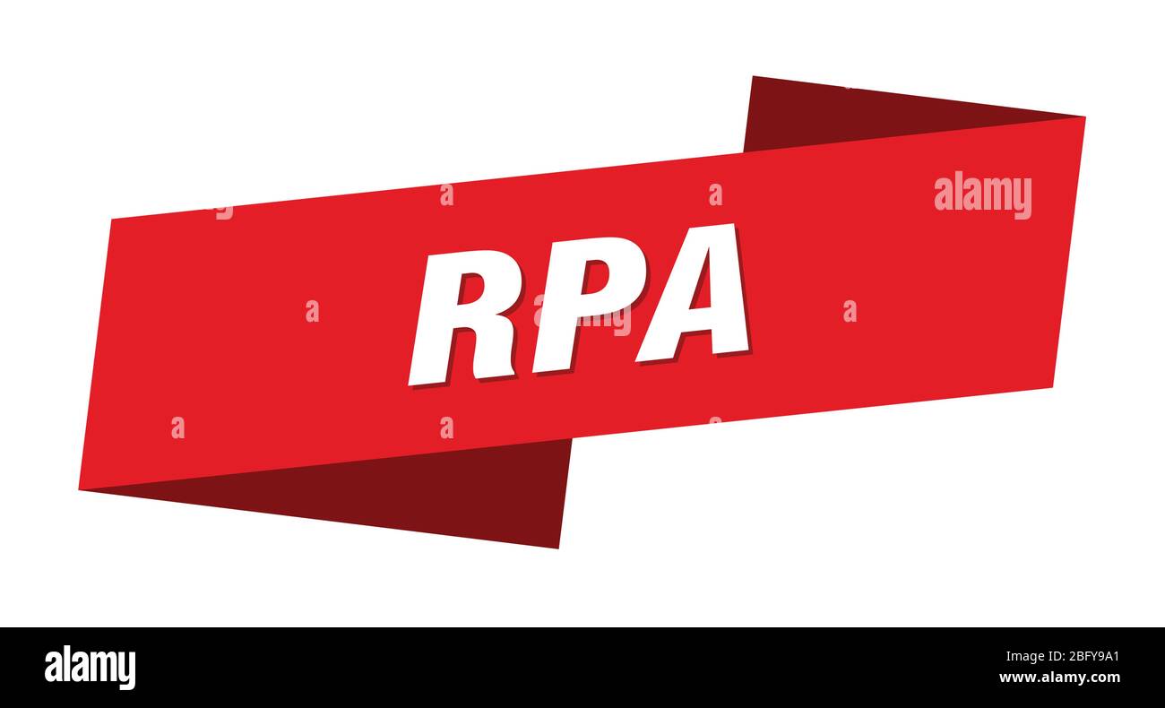rpa banner template. rpa ribbon label sign Stock Vector Image & Art - Alamy