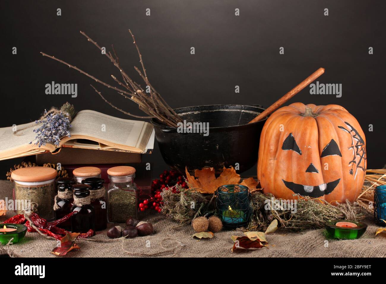 Scary halloween laboratory Stock Photo - Alamy