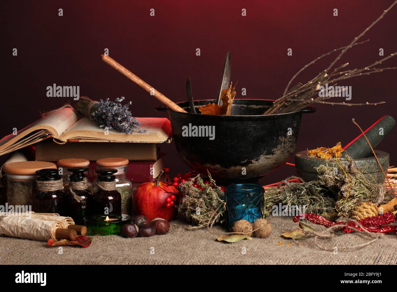 Scary halloween laboratory Stock Photo - Alamy