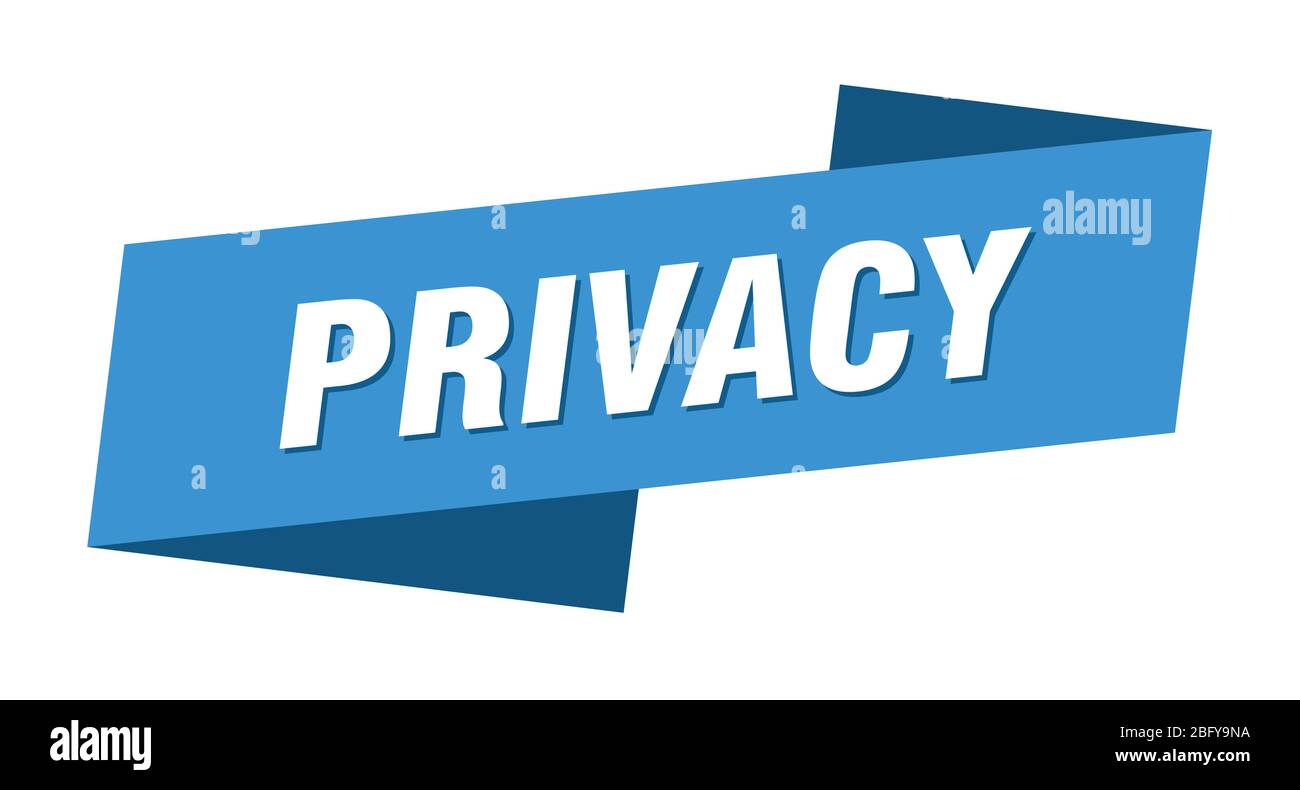 privacy banner template. privacy ribbon label sign Stock Vector Image ...