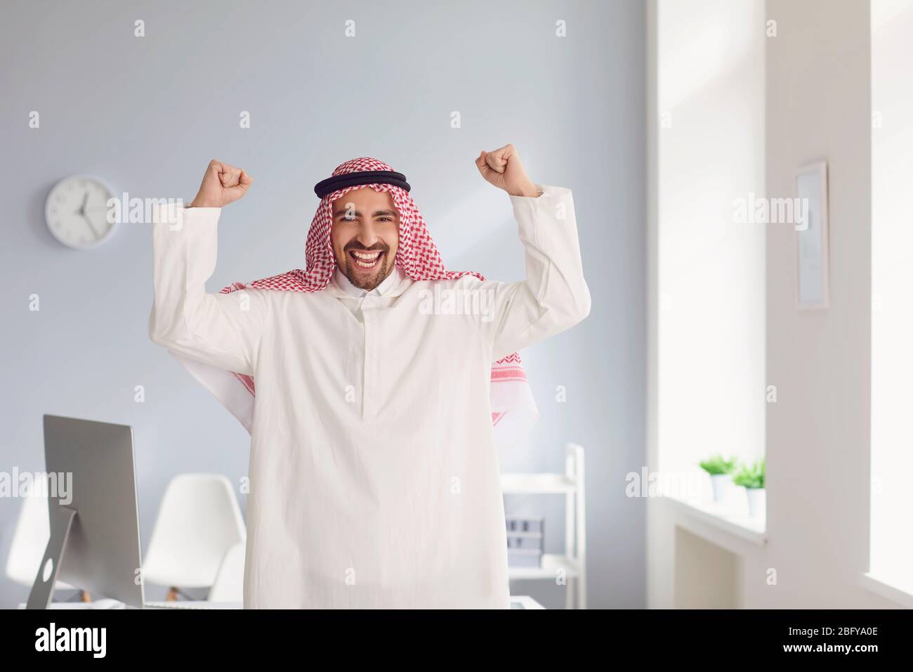 Handsome muslim arabic man smiling hi-res stock photography and images ...