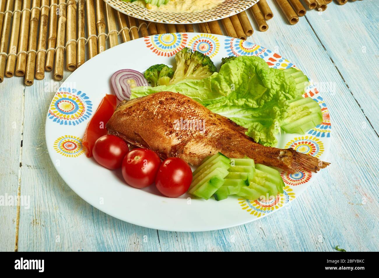 Pargo Rojo marinado - mexicano Pescado Entero, Whole fried Fish, Red ...