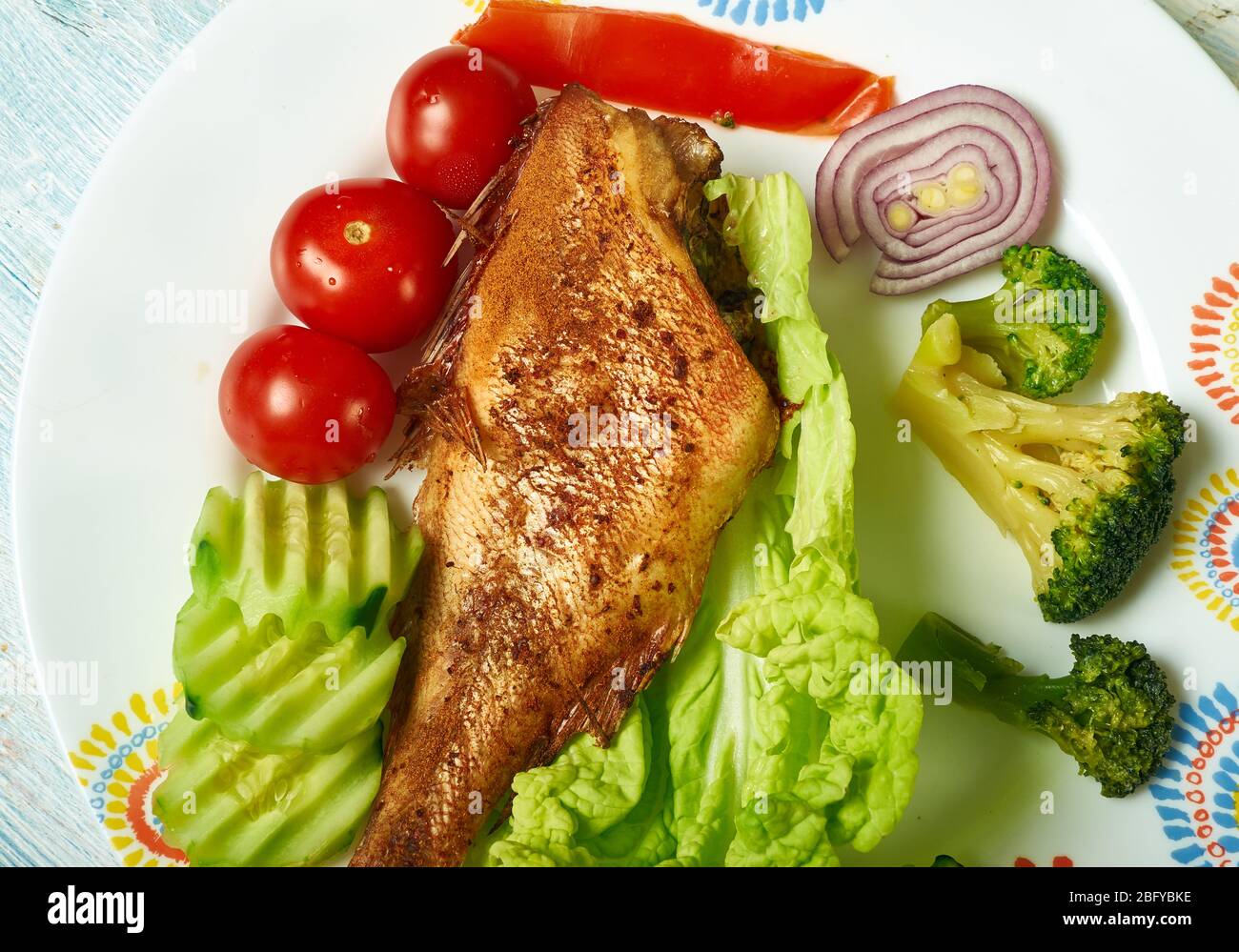 Pargo Rojo marinado - mexicano Pescado Entero, Whole fried Fish, Red ...