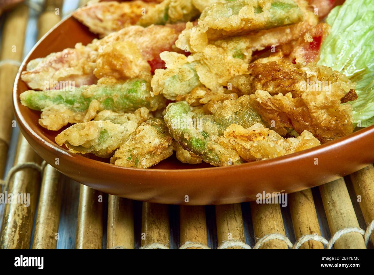 Peixinhos da horta traditional dish in Portuguese cuisine, vegetables ...