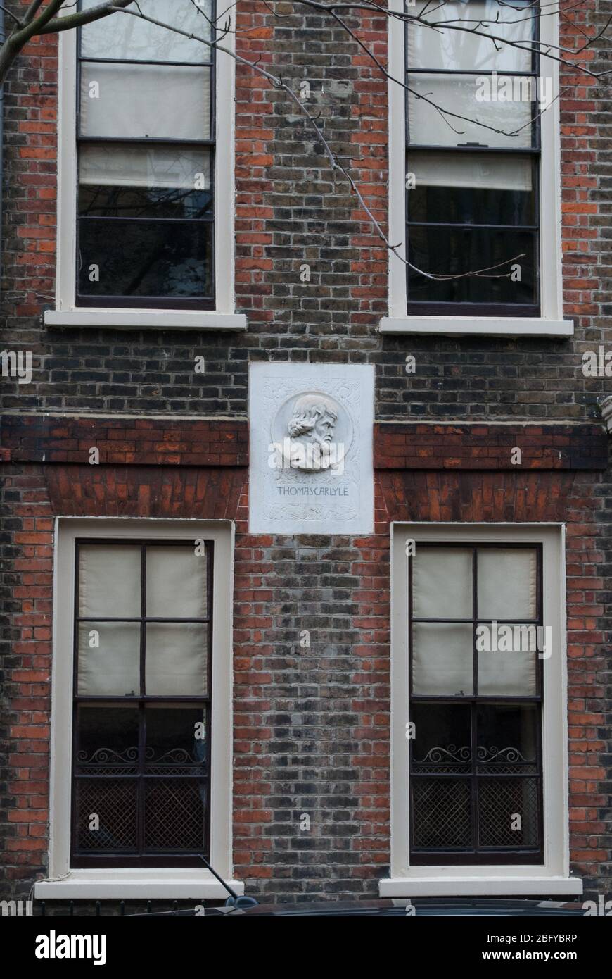 Thomas Carlyle Plaque Stone Facade Carlyles House 24 Cheyne Row ...