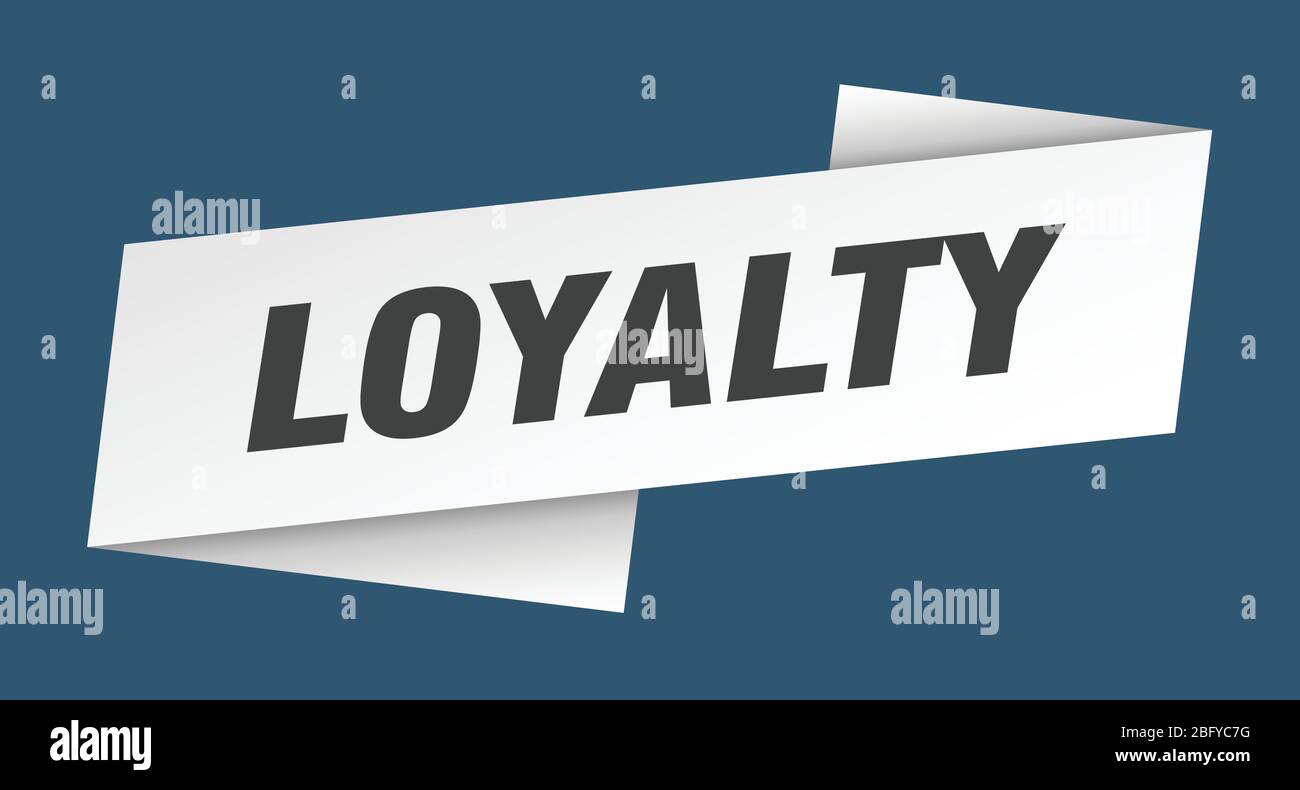 loyalty banner template. loyalty ribbon label sign Stock Vector Image ...