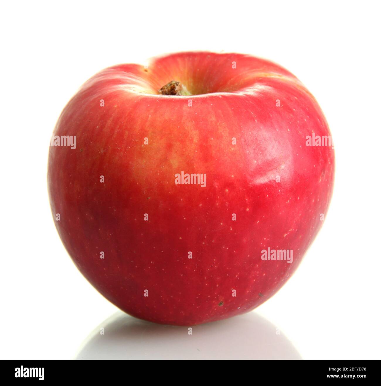 juicy red apple isolated on white Stock Photo - Alamy