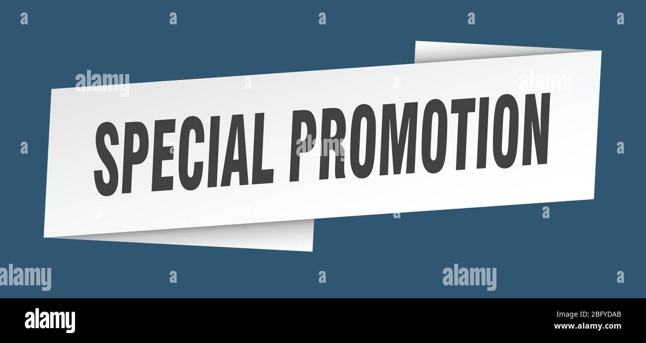 special promotion banner template. special promotion ribbon label sign ...