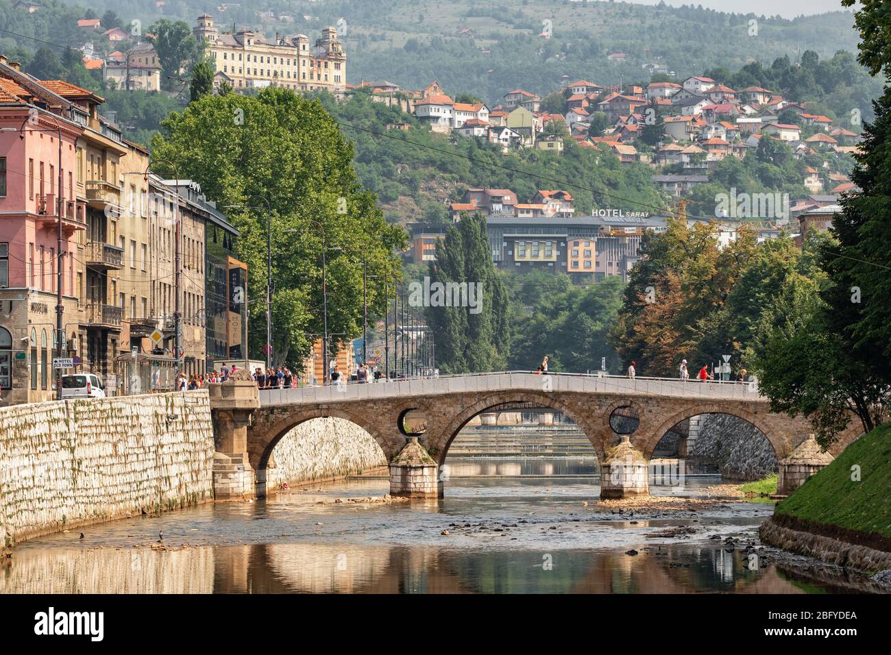 Miljacka river bridge hi-res stock photography and images - Alamy