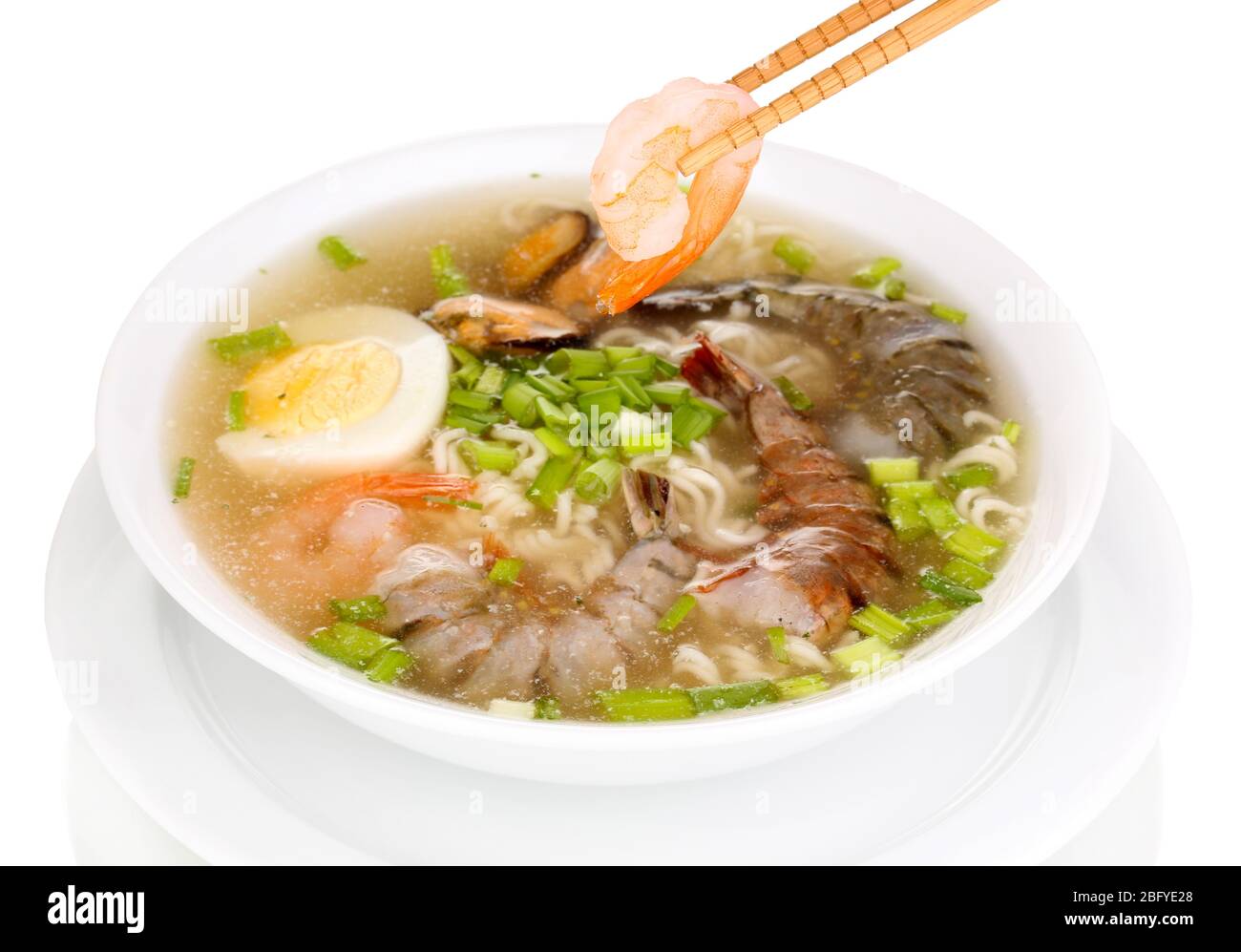 Chinese seafood fried noodle Cut Out Stock Images & Pictures - Alamy
