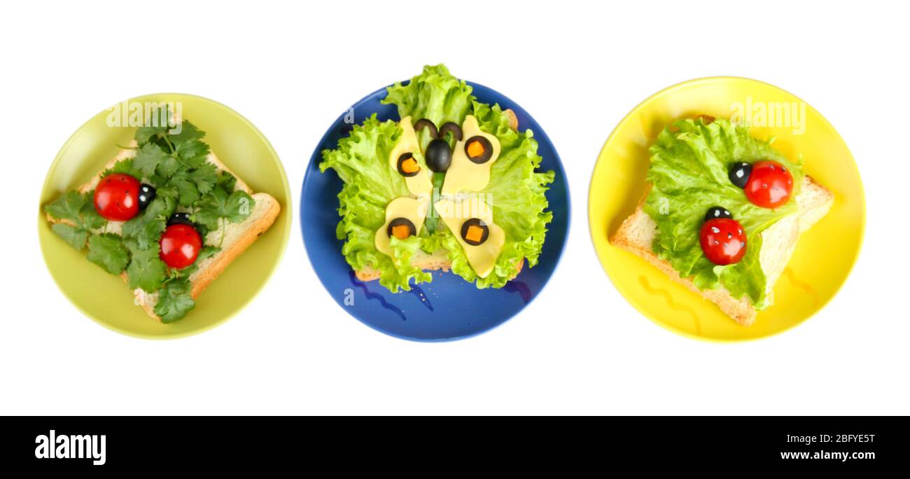 Fun Food For Kids Isolated On White Stock Photo Alamy fun-food-for-kids-isolated-on-white-stock-photo-alamy
