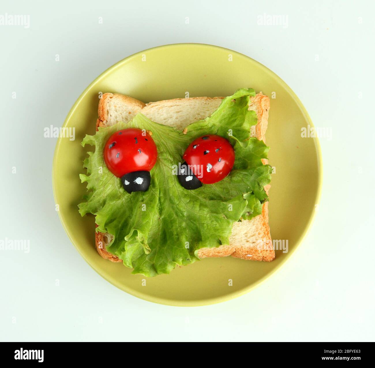 fun food for kids isolated on white Stock Photo - Alamy