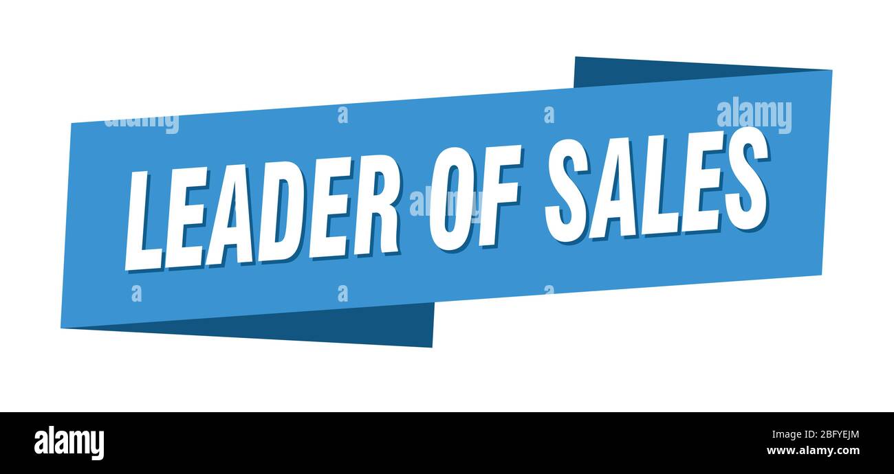 leader of sales banner template. leader of sales ribbon label sign ...