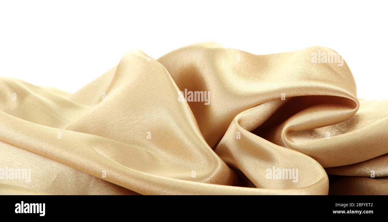 beautiful silk drape, isolated on white Stock Photo - Alamy