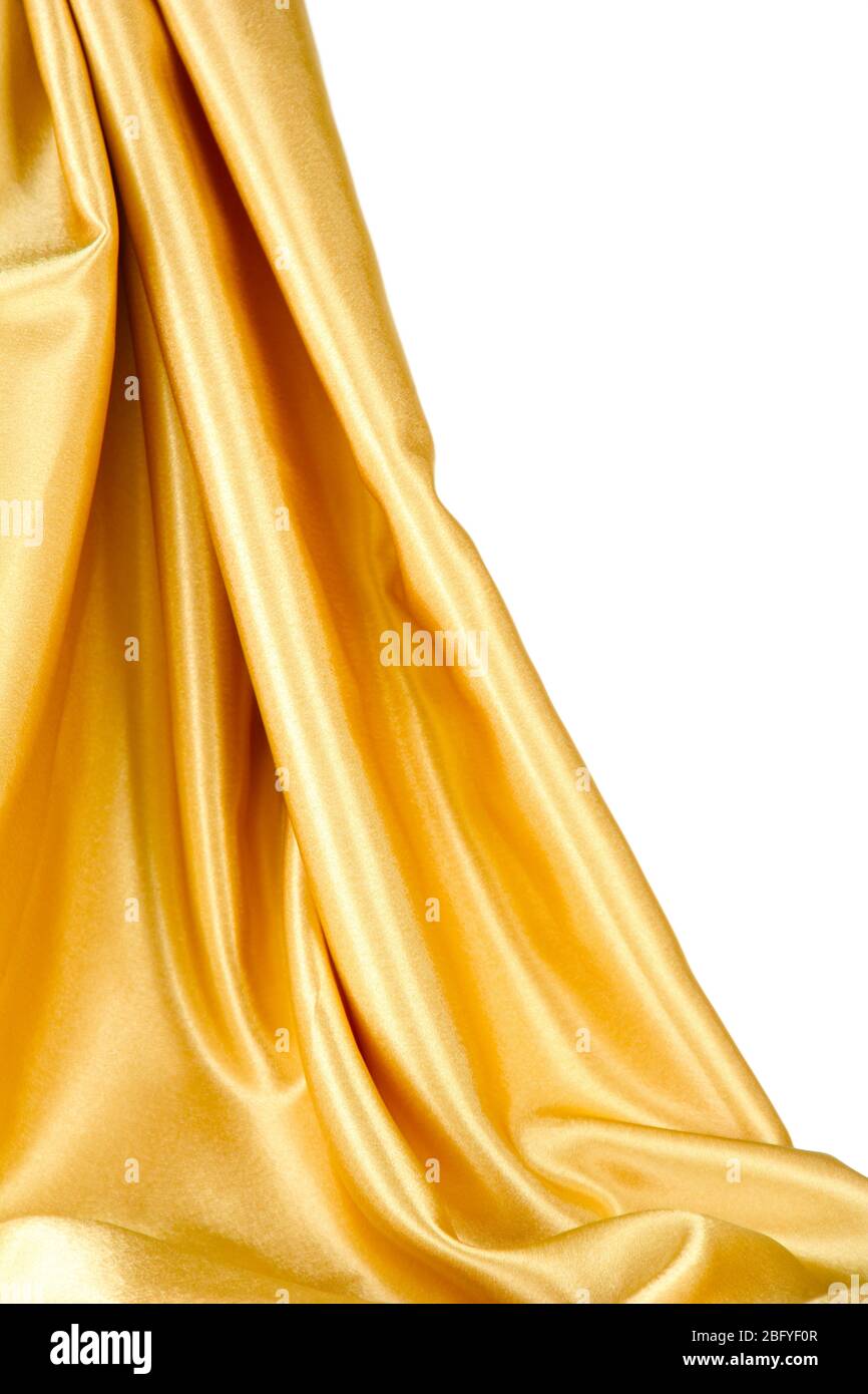 beautiful silk drape, isolated on white Stock Photo - Alamy