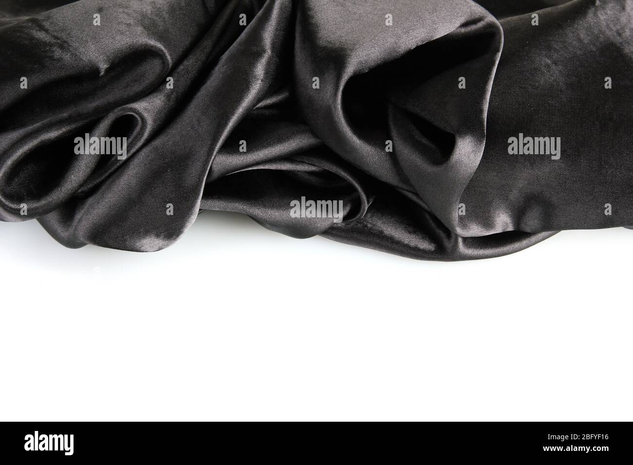 beautiful silk drape, isolated on white Stock Photo - Alamy