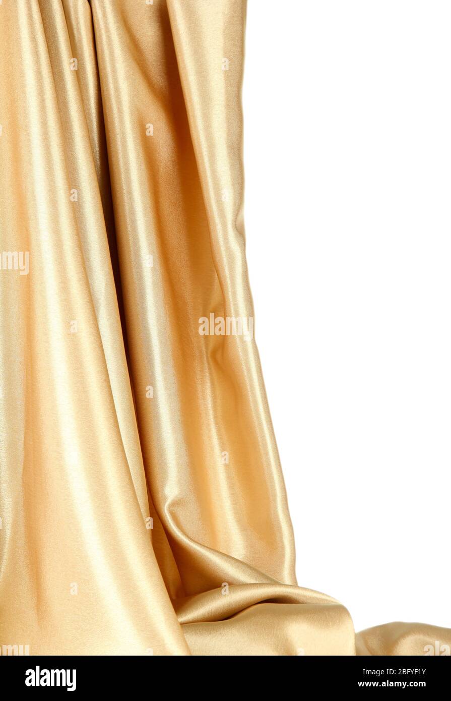 beautiful silk drape, isolated on white Stock Photo - Alamy